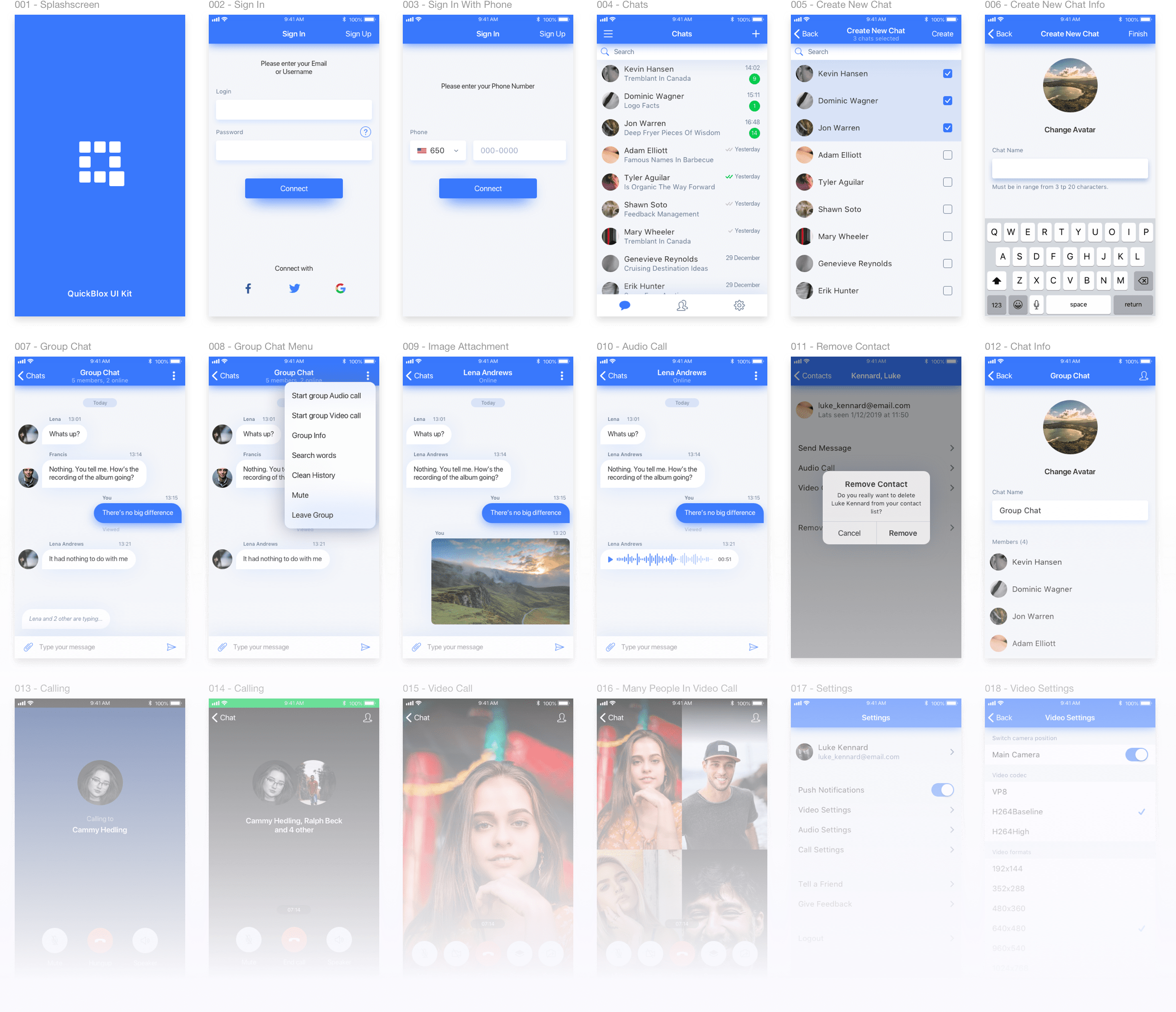 QuickBlox UI Kit sample for your messenger app